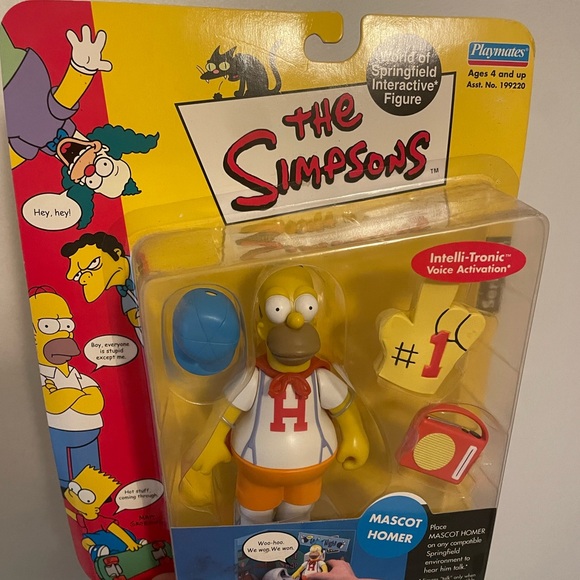 Toys | The Simpsons Mascot Homer Action Figure Playmates Series 6 ...